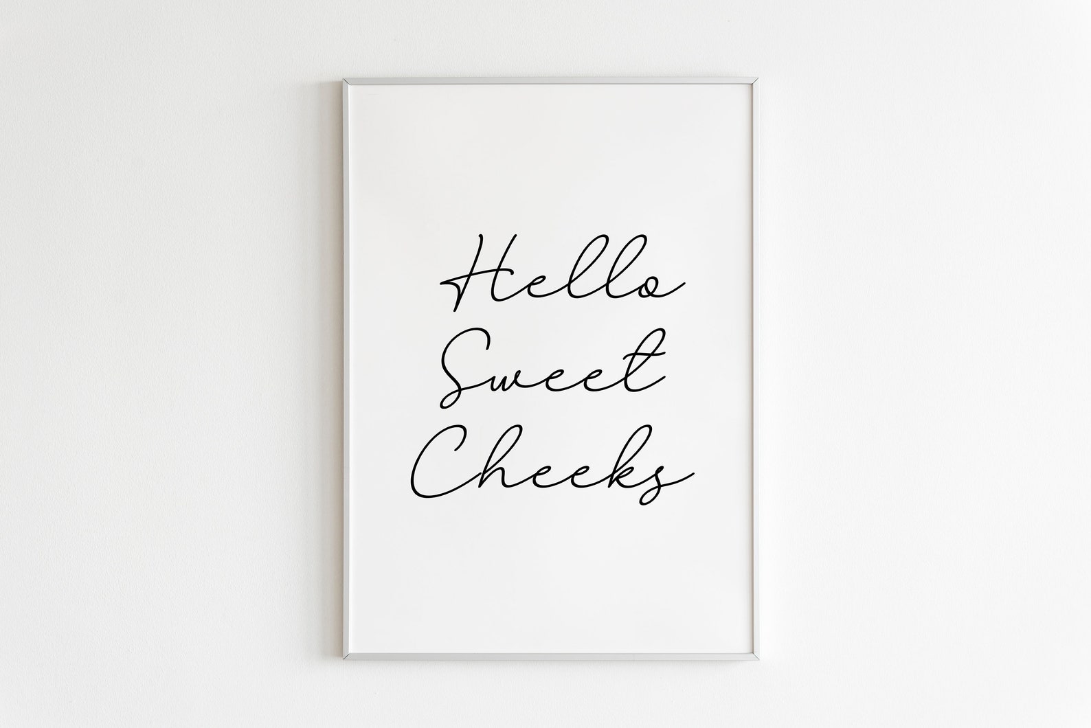 Hello Sweet Cheeks Funny Bathroom Home Print / Wall Decor - Etsy