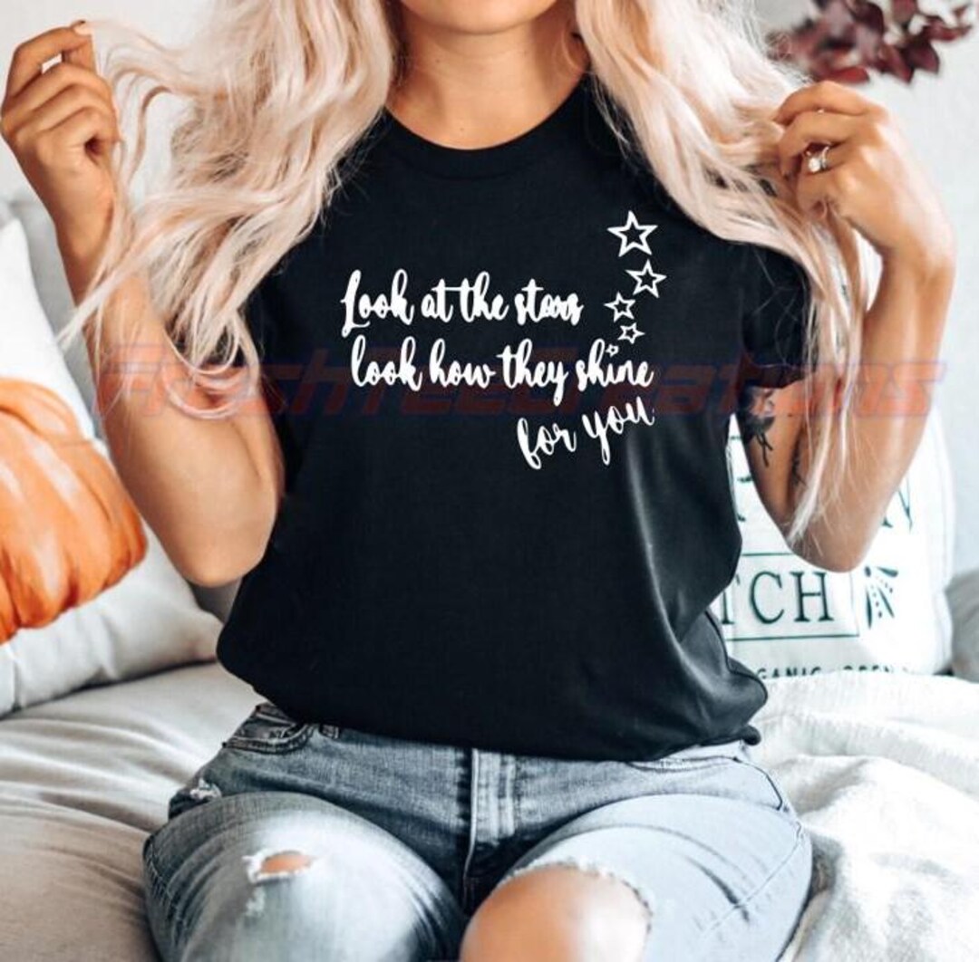 Look at the Stars Look How They Shine for You T Shirt Lyrics 2025 Tour ...