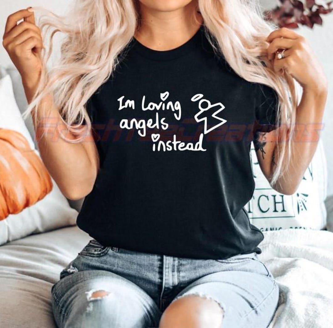 I'm Loving Angels Instead T Shirt Robbie Williams Adult Kids Sizes ...