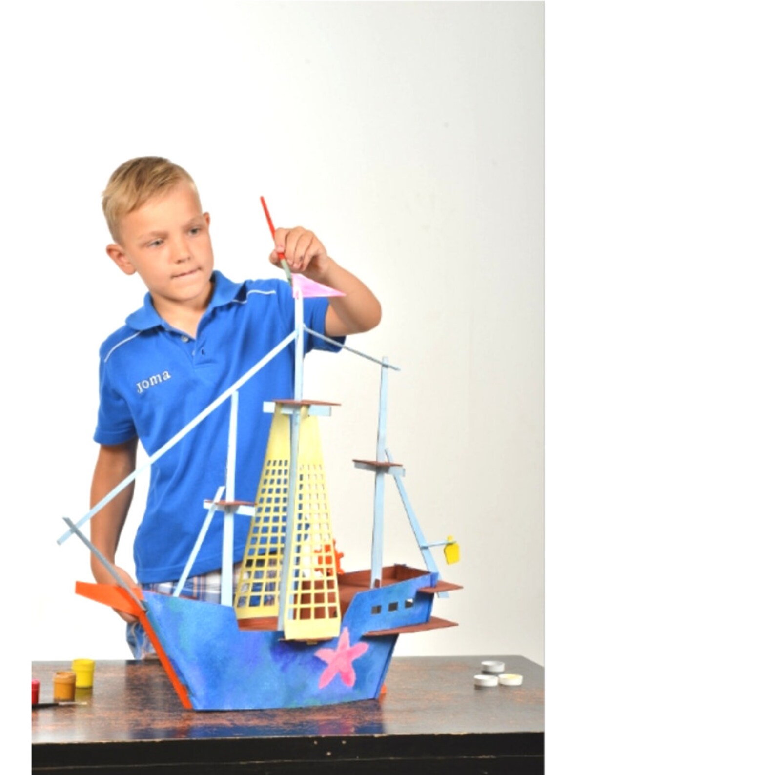 Ship Model Kit Cardboard Toy for Construction and Painting - Etsy