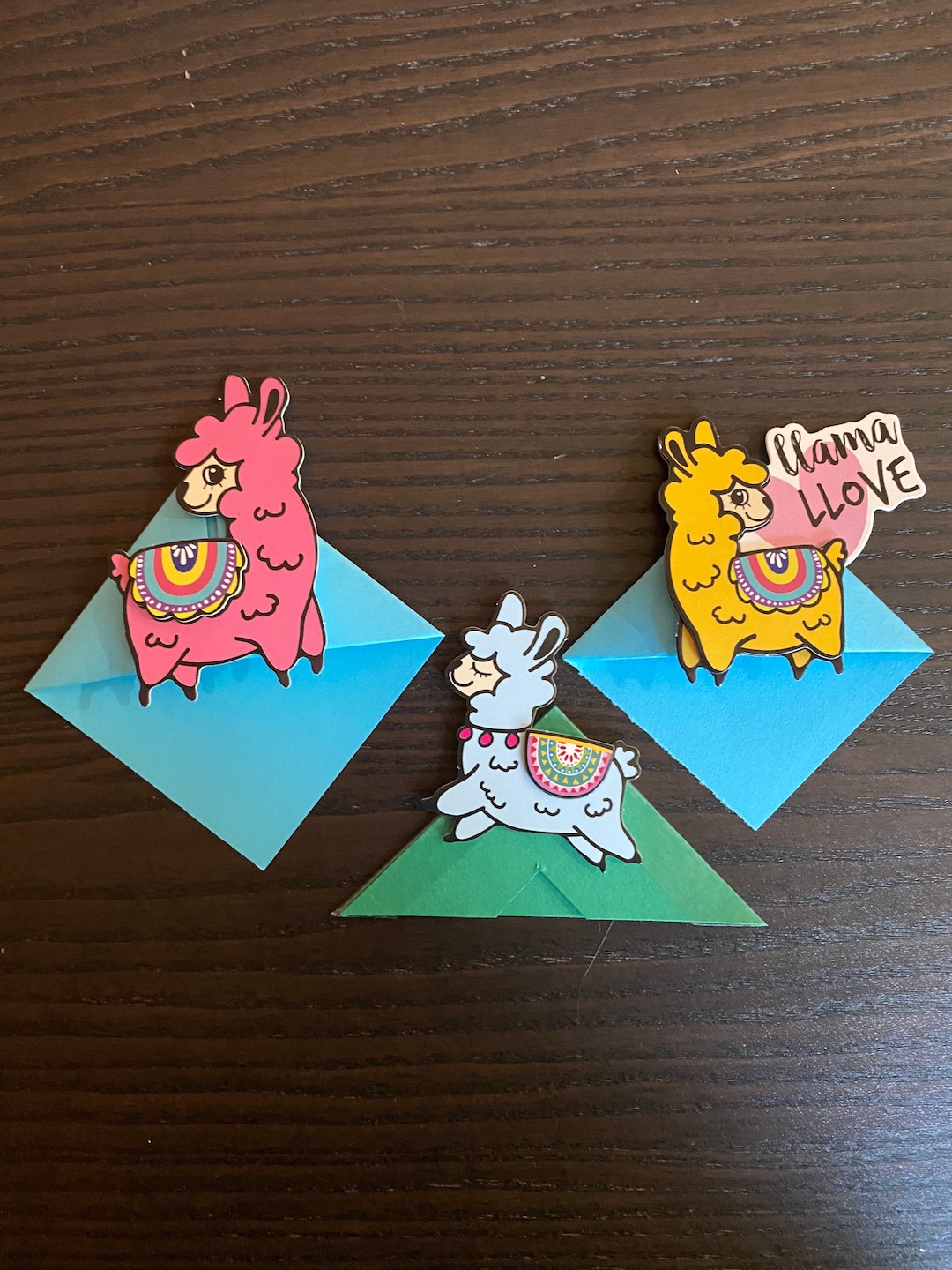 Origami Bookmarks - Adorable Llama Theme - Set of 3 - Etsy