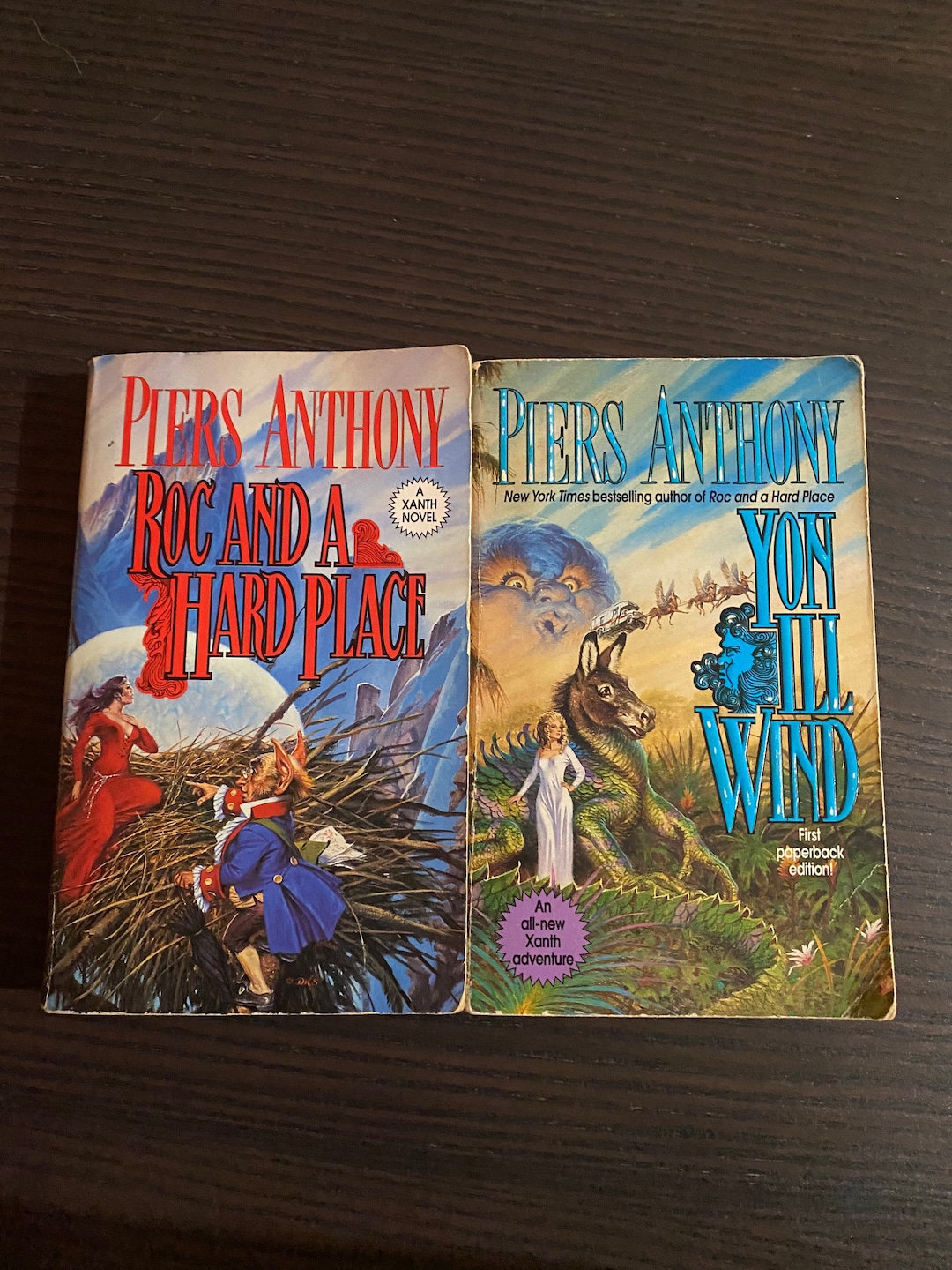2 Novels Included - Roc and a Hard Place and Yon Ill Wind - Piers Anthony - Xanth Novel ...