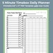 Printable Daily Timeboxing Calendar With 5 Minute Intervals, Inspired by Elon Musk. User Guide ...