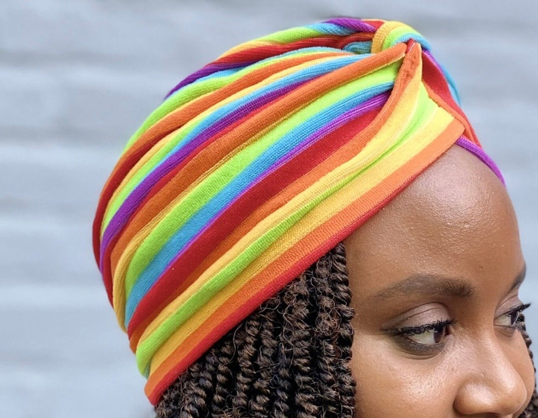 Handmade Terry Cloth-like Hair Turban Hair Cover - Protective Styling ...