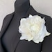 Big Flower Brooch White Large Floral Pin Ivory - Etsy