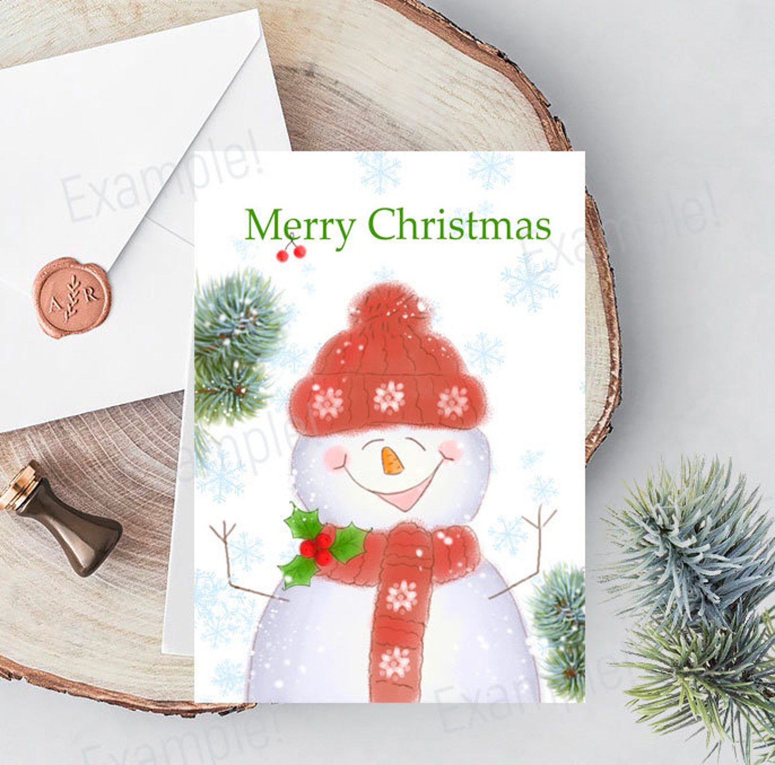 Printable Christmas Card, Instant Download Christmas Cards, Printable ...