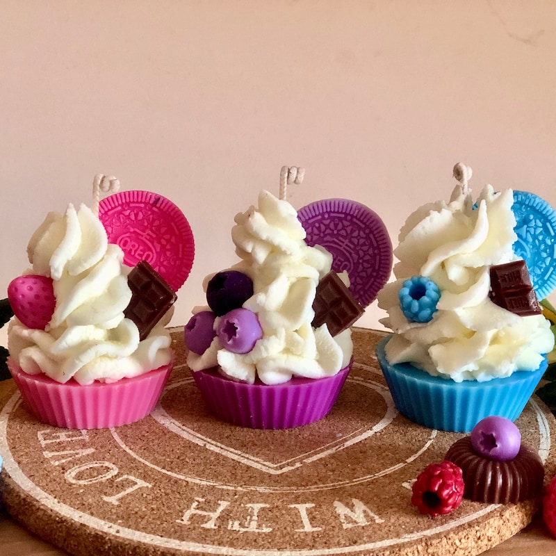 Cupcake Candle - Etsy