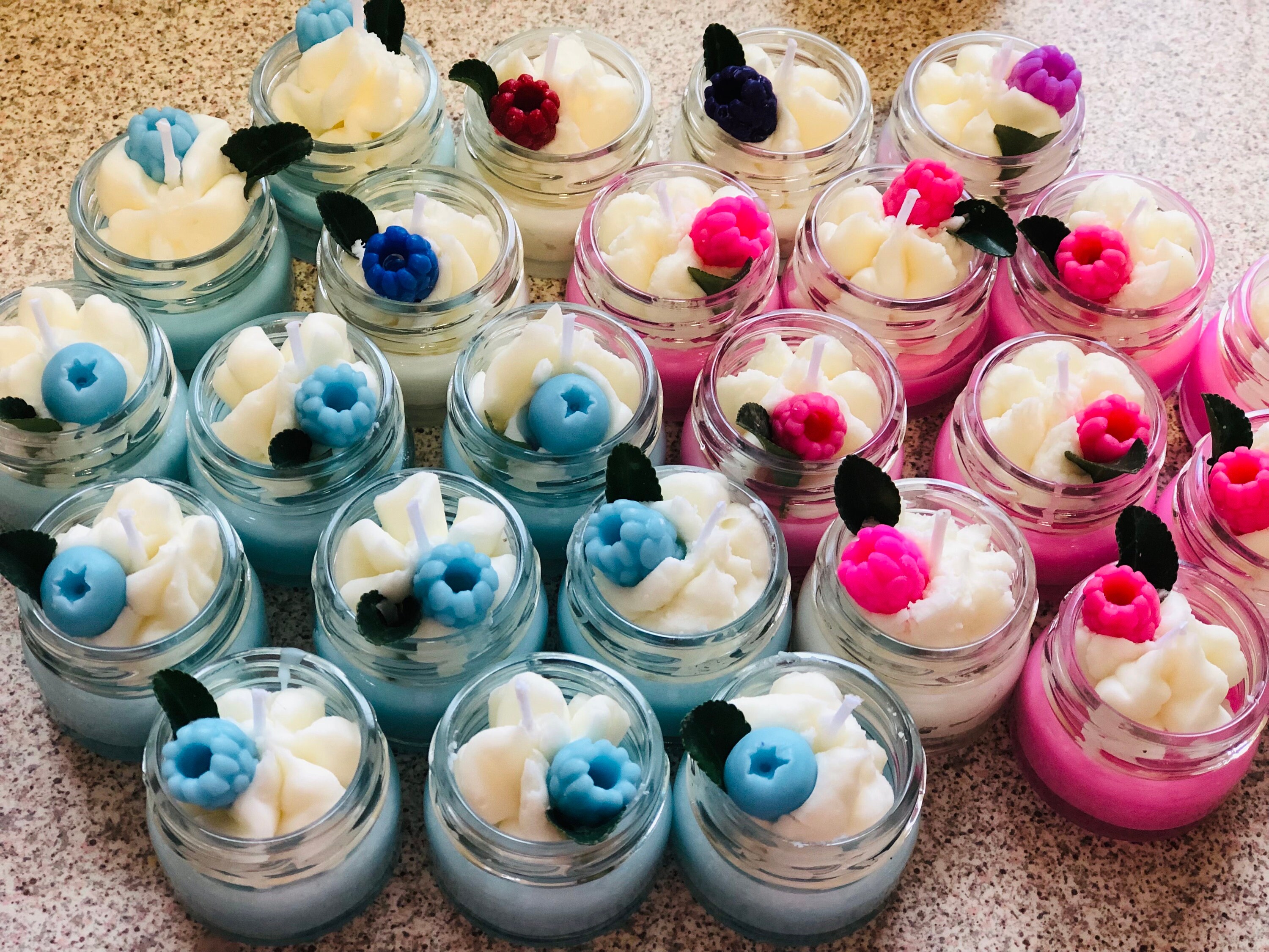 Aroma Mini Jar Candles, Wedding Favors, Christening Favors, Scented ...