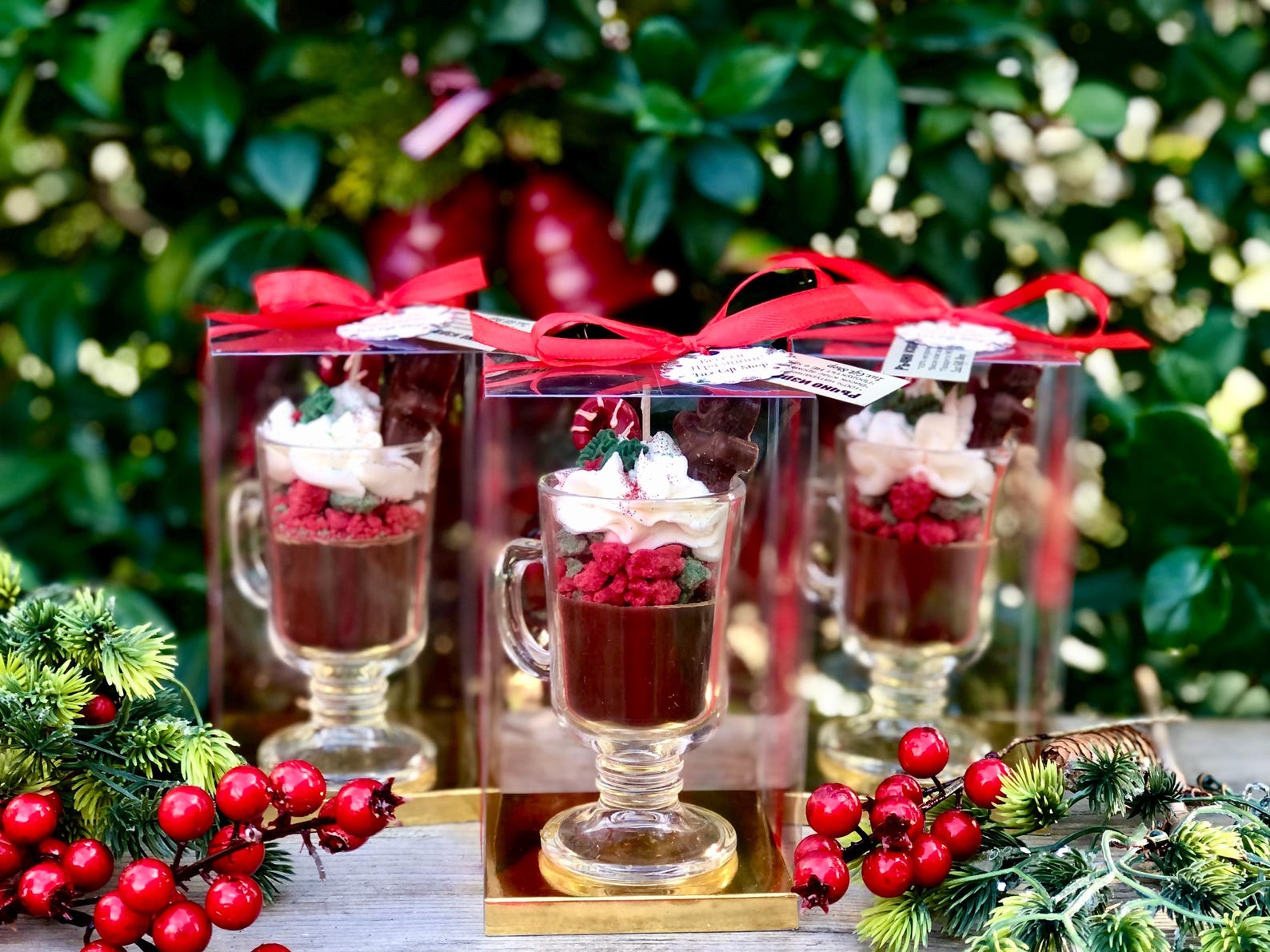 Christmas Hot Chocolate Candle, Christmas Decor, Handmade Scented ...