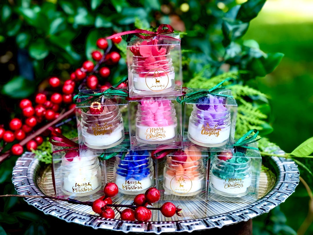 Christmas Mini Jar Candles, Christmas Favors, Christening Favors ...