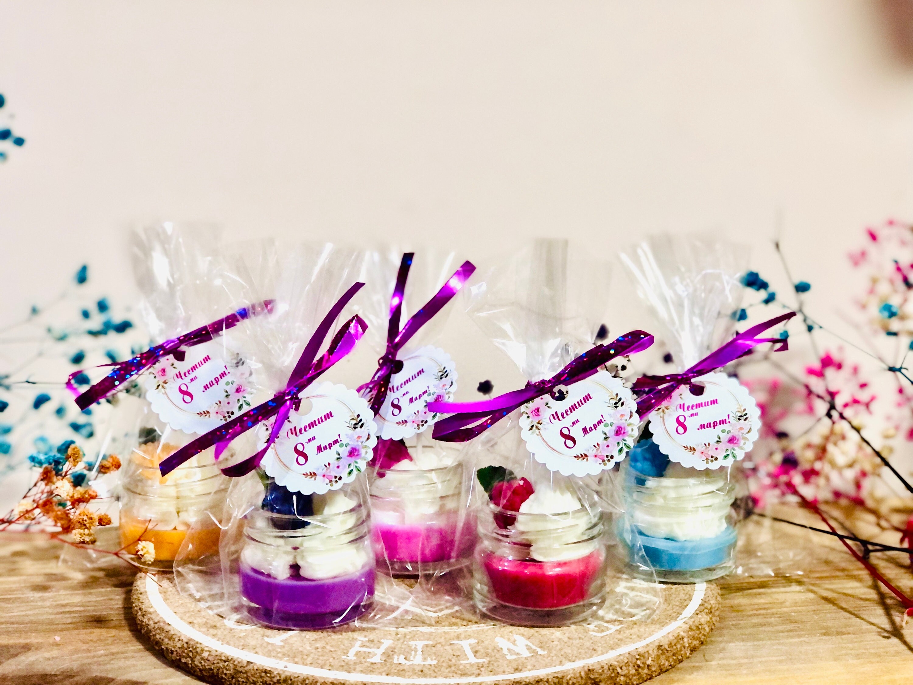 Aroma Mini Jar Candles, Wedding Favors, Christening Favors, Scented ...