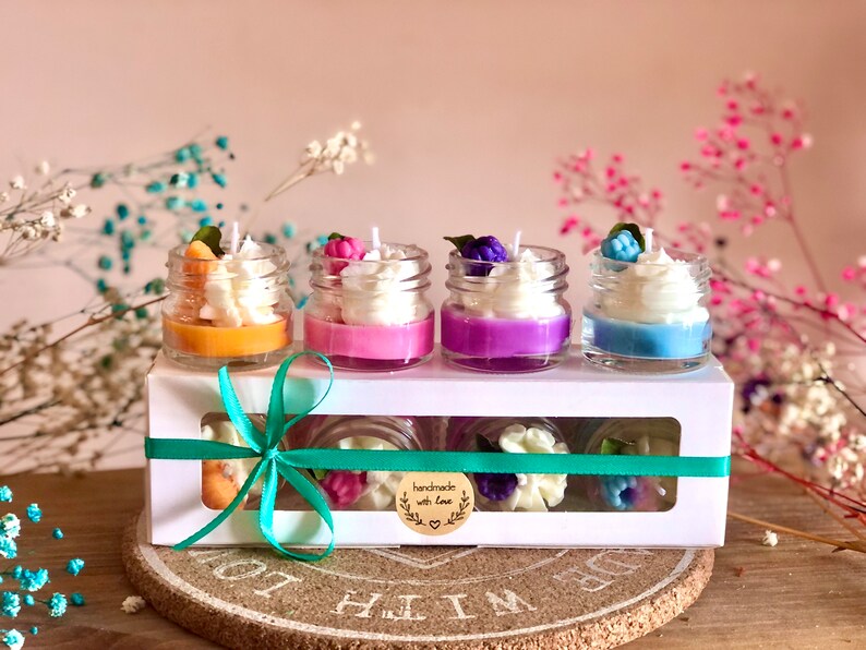 Aroma Mini Jar Candles, Wedding Favors, Christening Favors, Scented ...