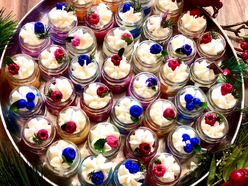 Aroma Mini Jar Candles, Wedding Favors, Christening Favors, Scented ...