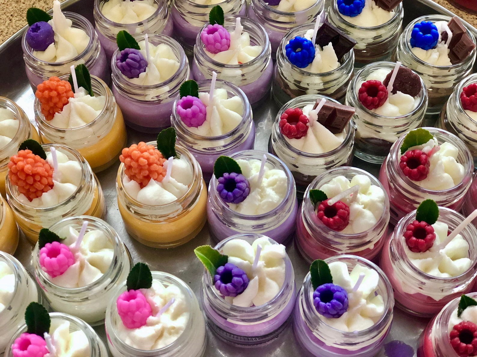 Aroma Mini Jar Candles, Wedding Favors, Christening Favors, Scented ...