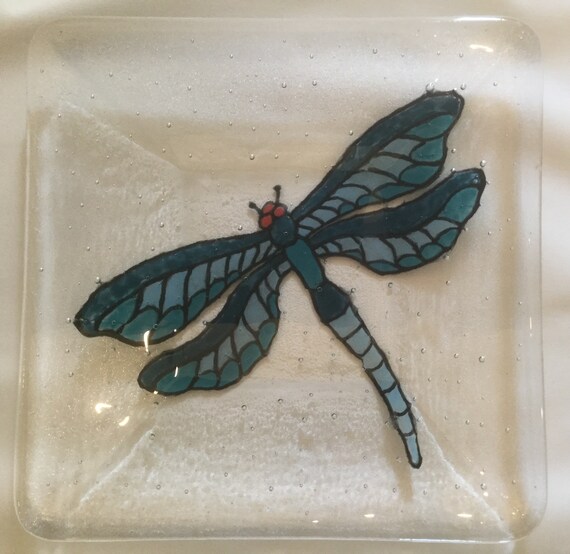 Large Dragonfly Platter Plate Serving Dish Decorative Dish | Etsy