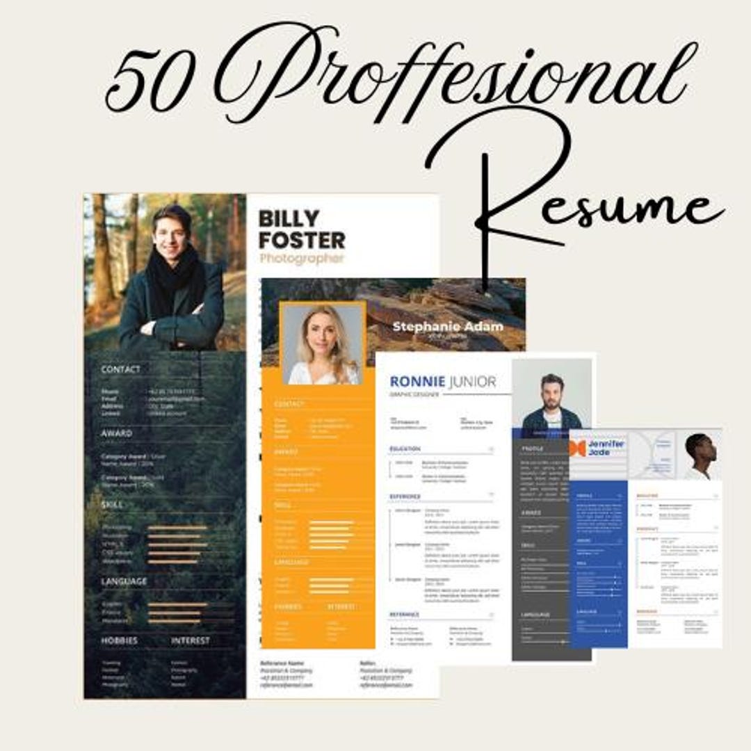 ATS Friendly Resume Templates | Modern and Simple CV Design | Editable ...