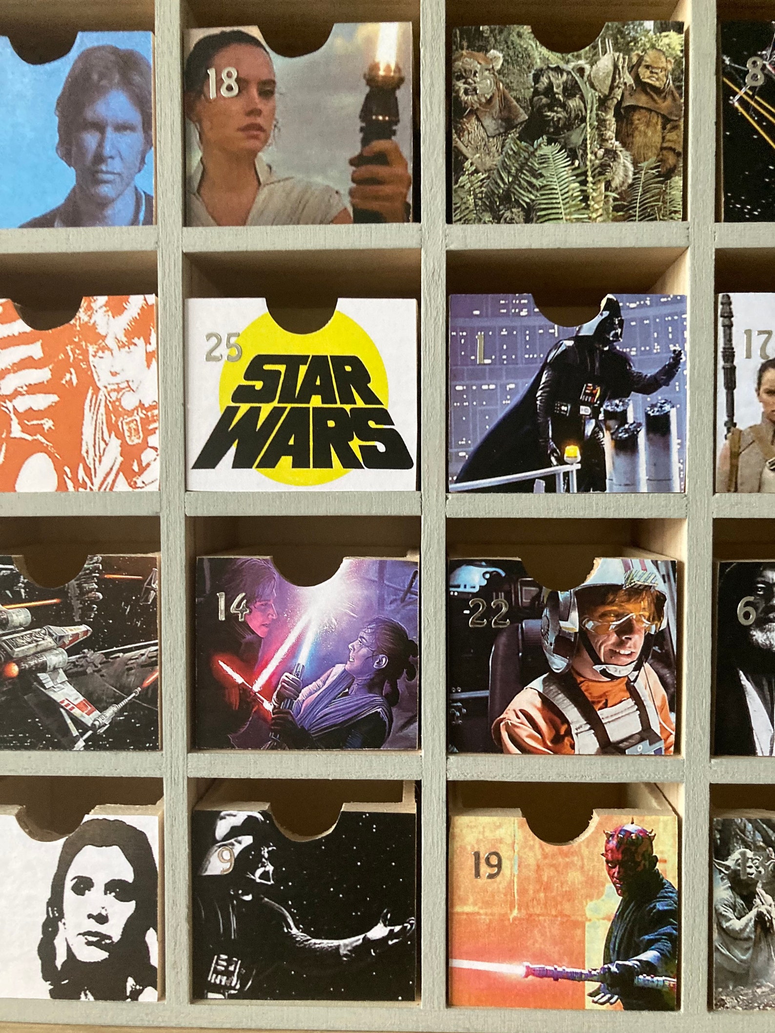 Fantastic Customised and Bespoke Star Wars Advent Calendar - Etsy