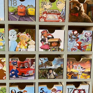 Fantastic Customised Cbeebies Theme Wooden Christmas Advent Calendar ...