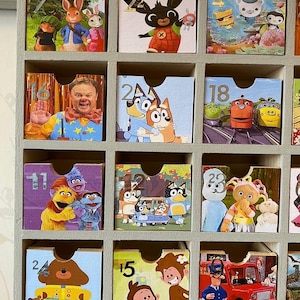 Fantastic Customised Cbeebies Theme Wooden Christmas Advent Calendar ...