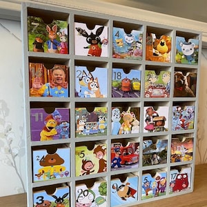 Fantastic Customised Cbeebies Theme Wooden Christmas Advent Calendar ...