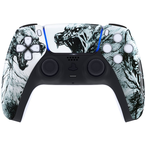 Wolf PS5 PRO Custom UN-MODDED Controller Exclusive Design - Etsy UK