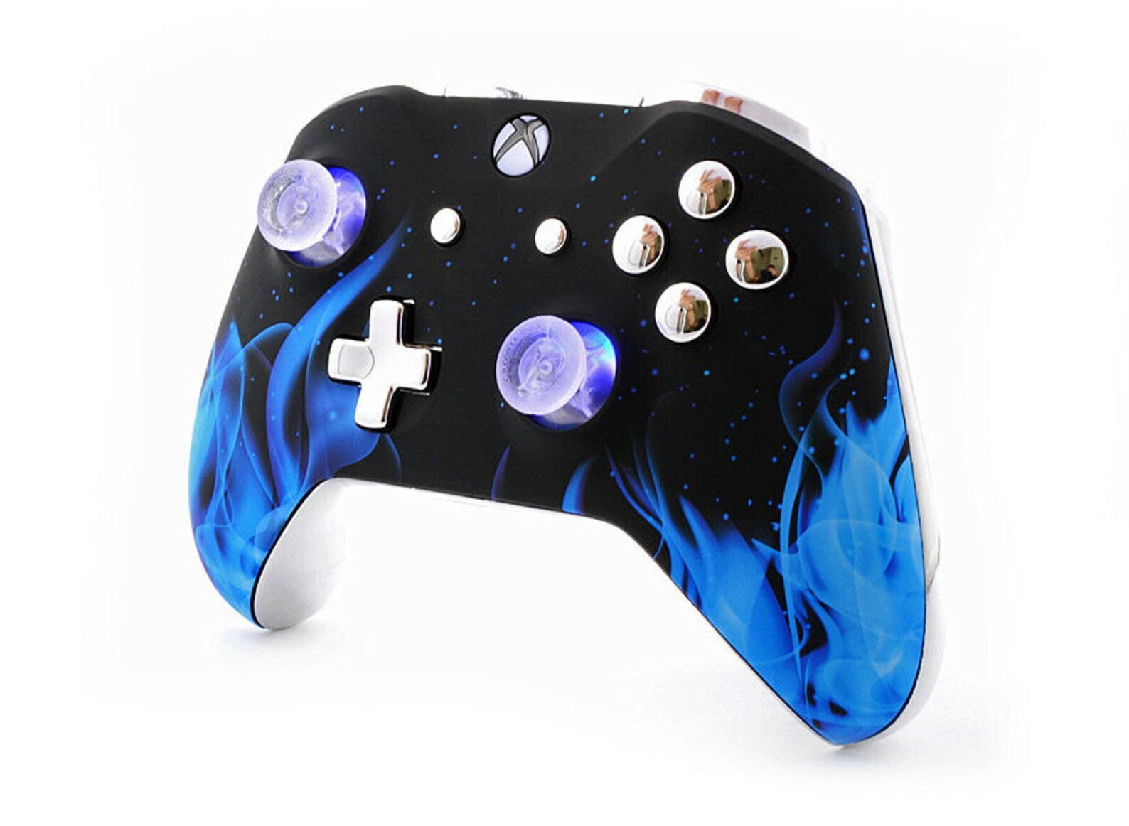 Chromium Blue Fire Xbox One S SMART Custom Rapid Fire Modded - Etsy