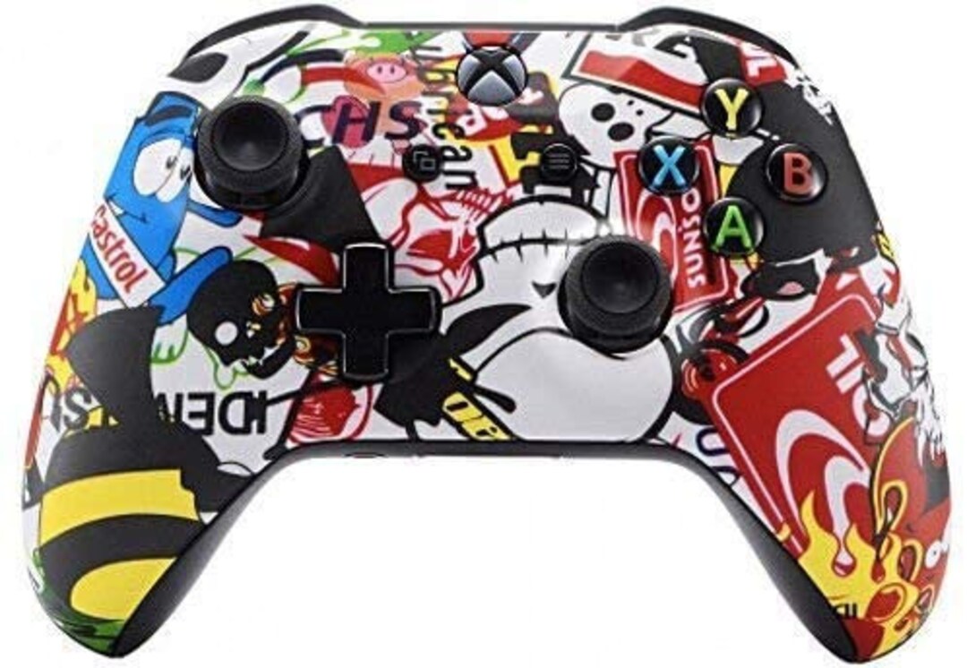 Sticker Bomb UN-MODDED Custom Controller Compatible With Xbox - Etsy