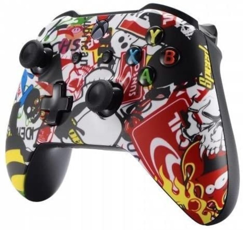 Sticker Bomb UN-MODDED Custom Controller Compatible With Xbox - Etsy