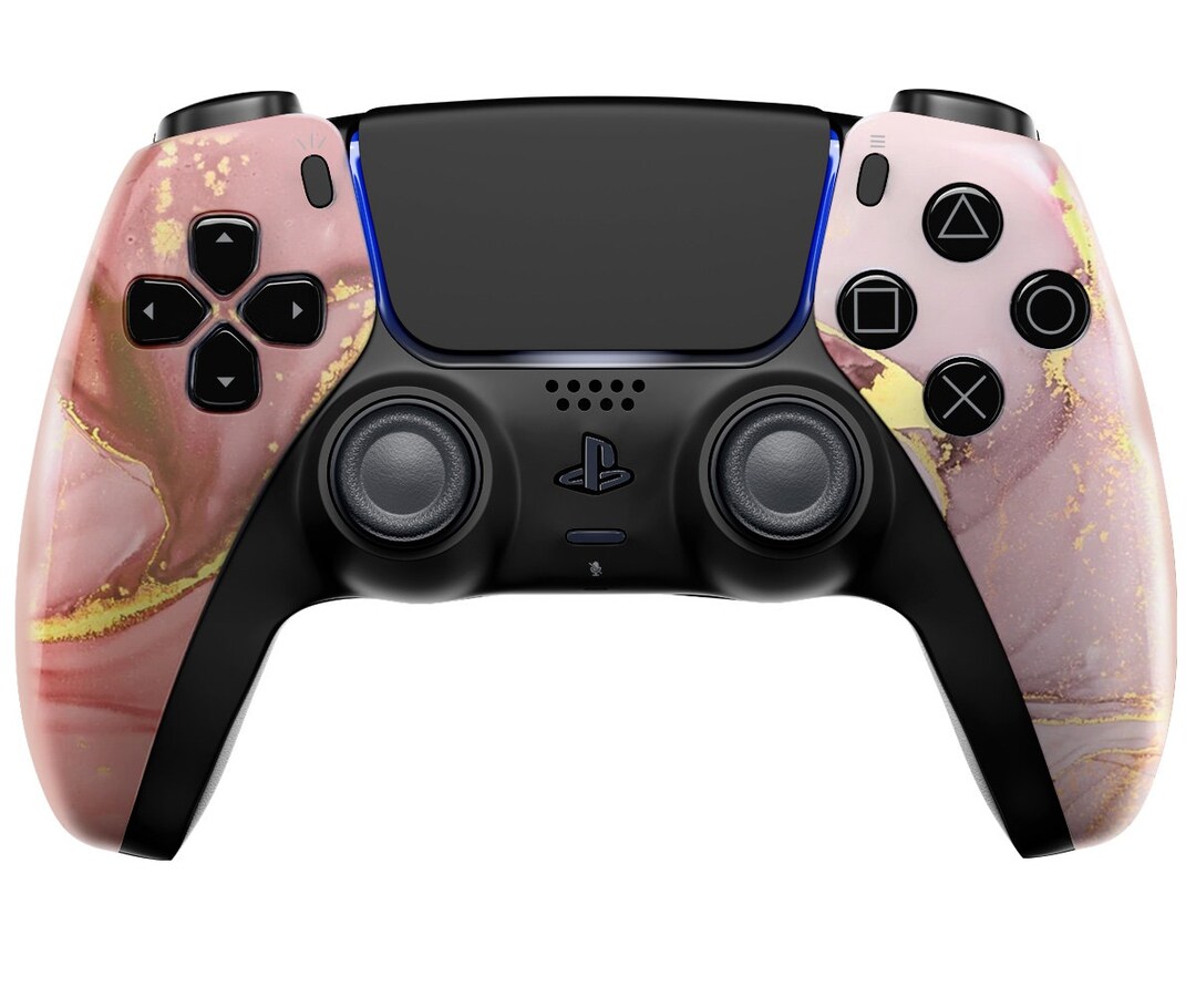 Cosmic Pink Gold Marble PS5 PRO Custom UN-MODDED Controller - Etsy