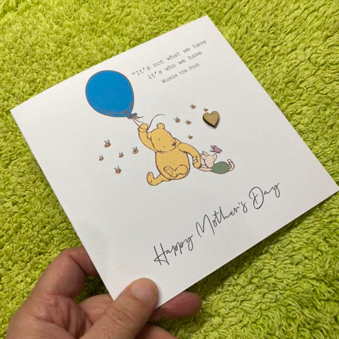 Mother's Day Card - Mum - Mam - Nanna - Nan - Personalised - Winnie the ...