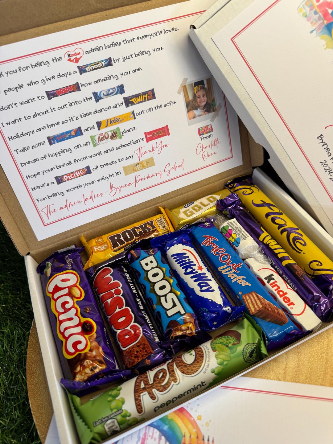 Personalised Teacher Gift & Card | Useful Chocolate Present | End of ...