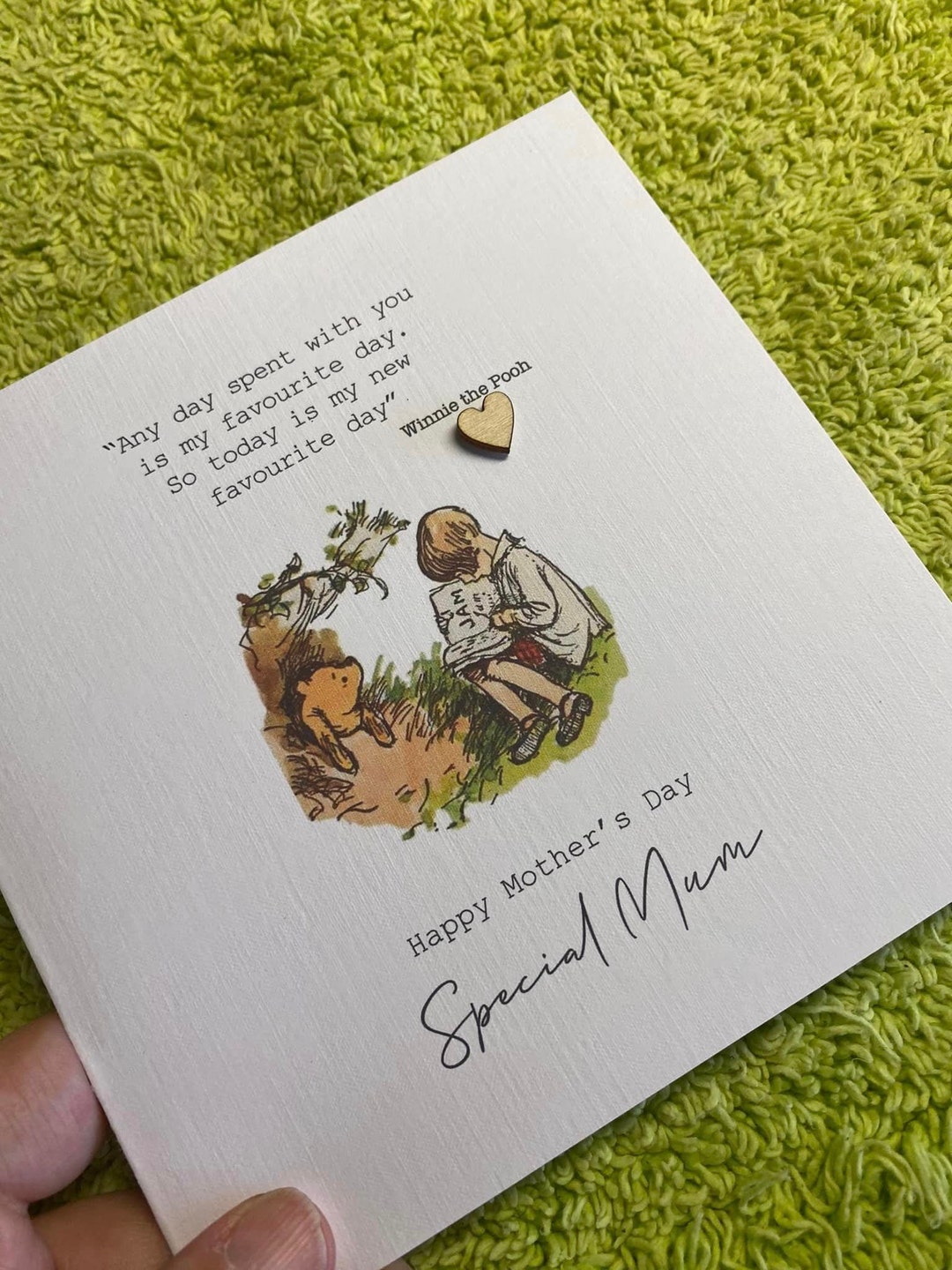 Mother's Day Card - Mum - Mam - Nanna - Nan - Personalised - Winnie the ...