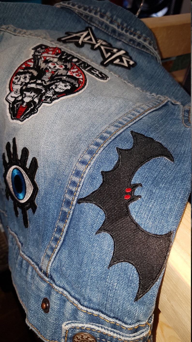Punk Rock Patch Jacket 20 Patches Toddler Size | Etsy