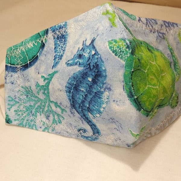 Sea Turtle Face Mask - Etsy