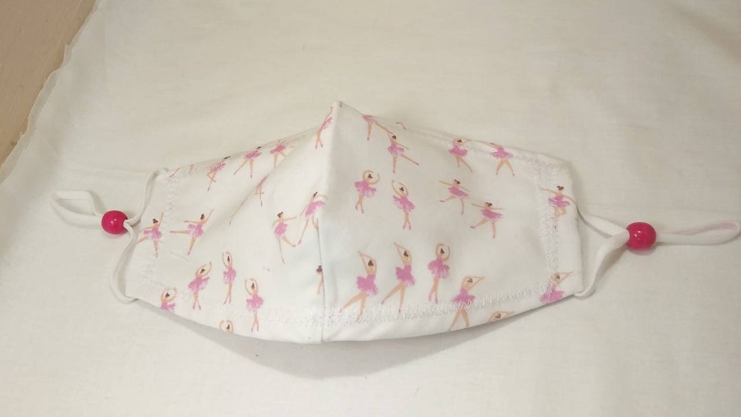 Ballet Dance Cotton Face Mask/kids Face Cover/100% Cotton/made in Usa ...