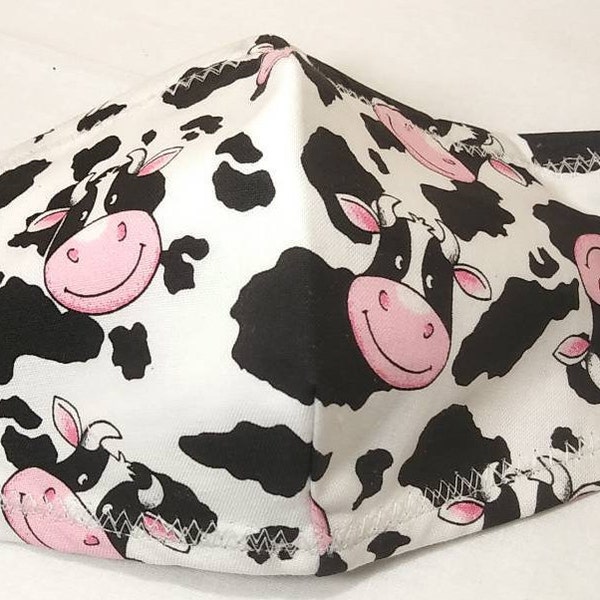 Cow Face Mask - Etsy
