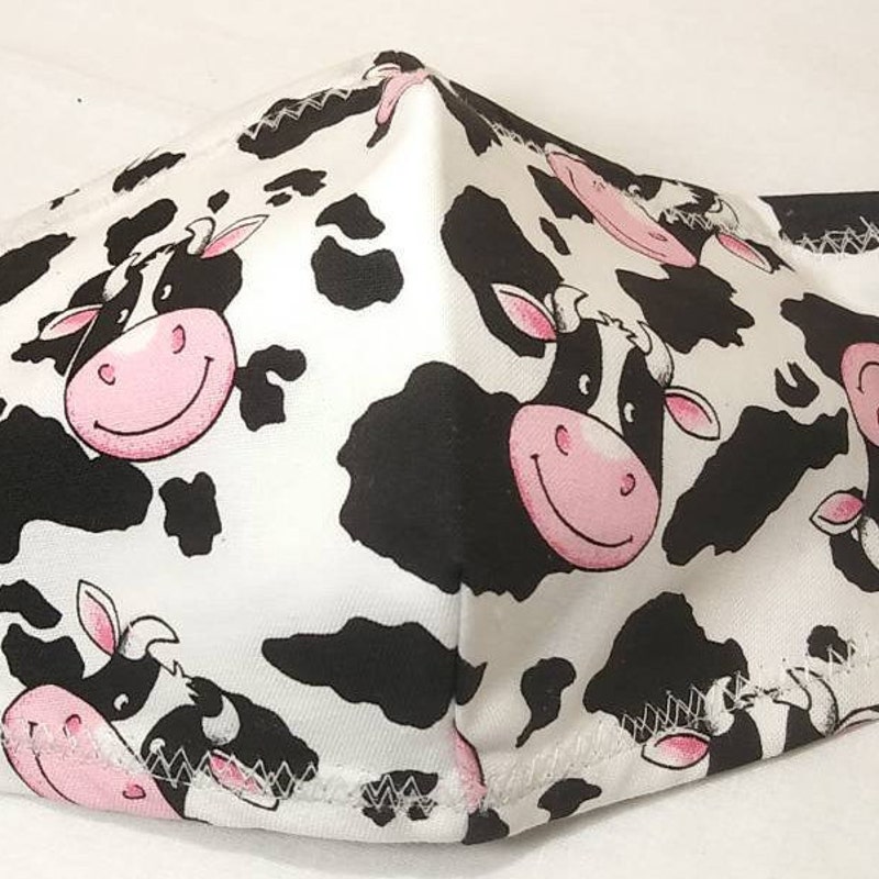 Cow Face Mask - Etsy