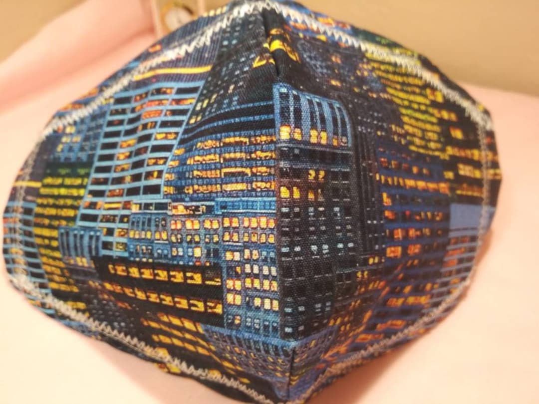 Cityscapes Face Mask With Head Elastic Band - Etsy