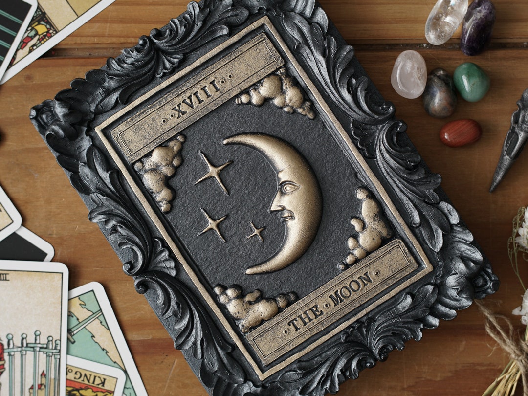 Moon Tarot Card Wall Art Gothic Home Decor Unique Decorative Framed ...