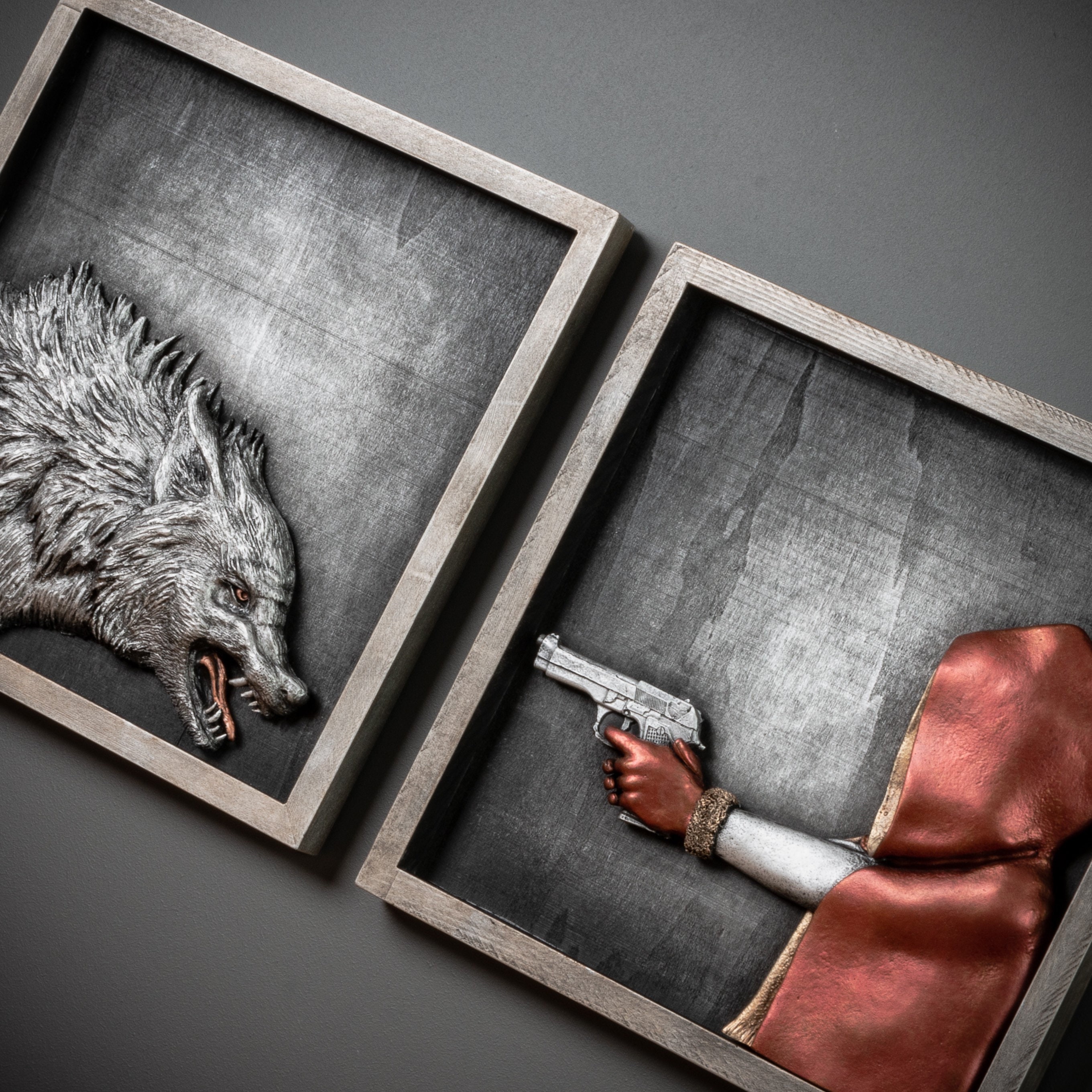 Big Bad Wolf & Little Red Riding Hood Limited Addition Wall - Etsy