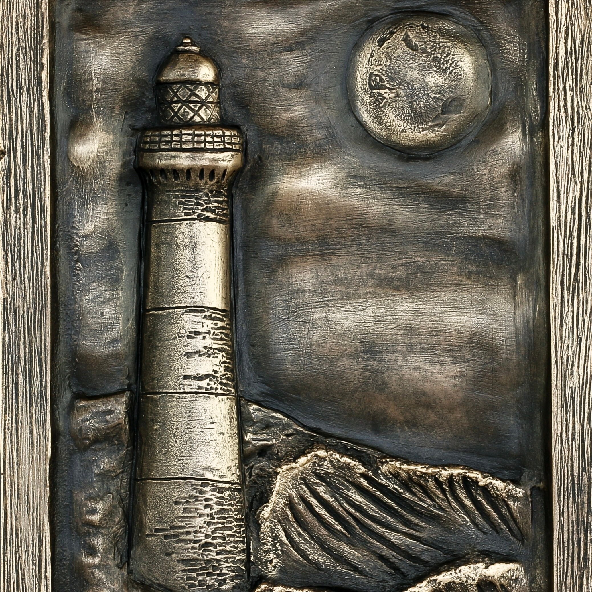 Lighthouse Wall Art Bronze Sculpture Nautical Home Decor | Etsy