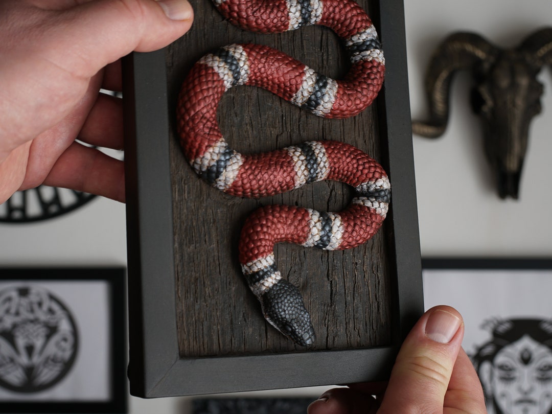 Snake Wall Art, Gothic Home Decor, Original Sculpture, Unique Gift ...