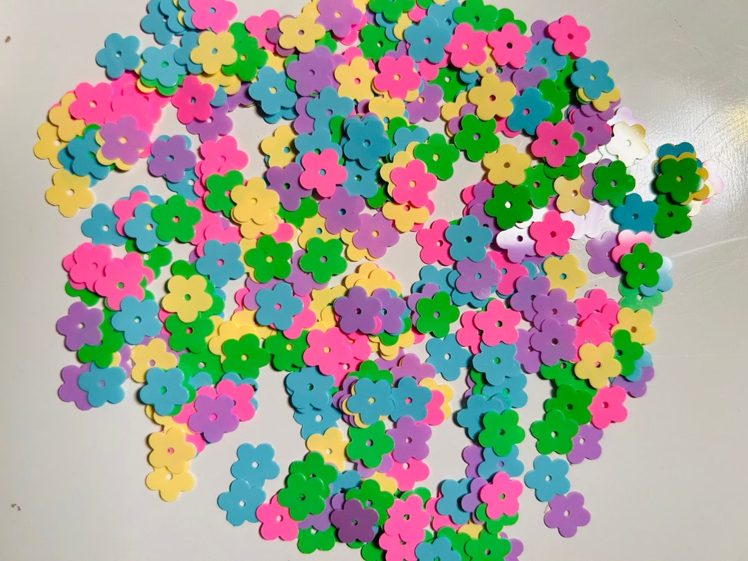 Sequin Mix “specialty Spring Flowers”/embellishments/confetti Mix ...