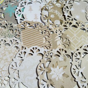 Set of 20 Handmade Doilies/recollection “glistening Snow ...