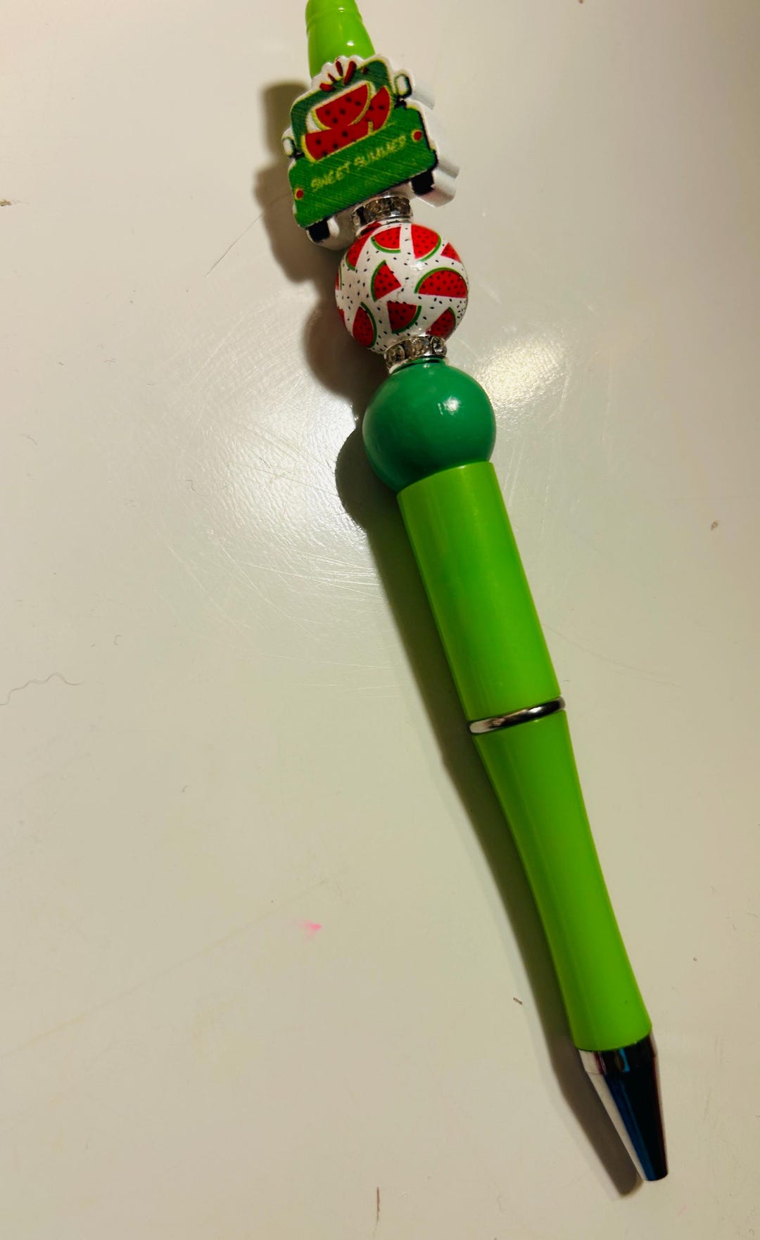 Handmade “sweet Summer Truck” Charm Pen/diy Pens/stationary Pens/beaded ...