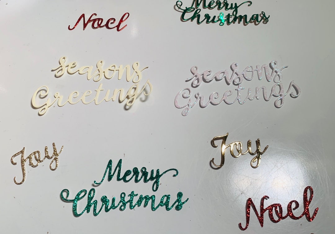 Christmas Themed Words/embellishments/scrapbooking/junk Journaling ...