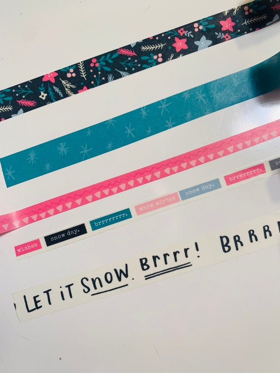 Feelin Frosty Washi Tape Sample/happy Planner Spreads/junk - Etsy