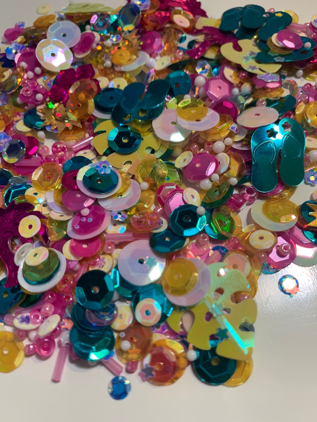 New “fun in the Sun” Sequin Mix/embellishments/summer Crafting/shaker ...