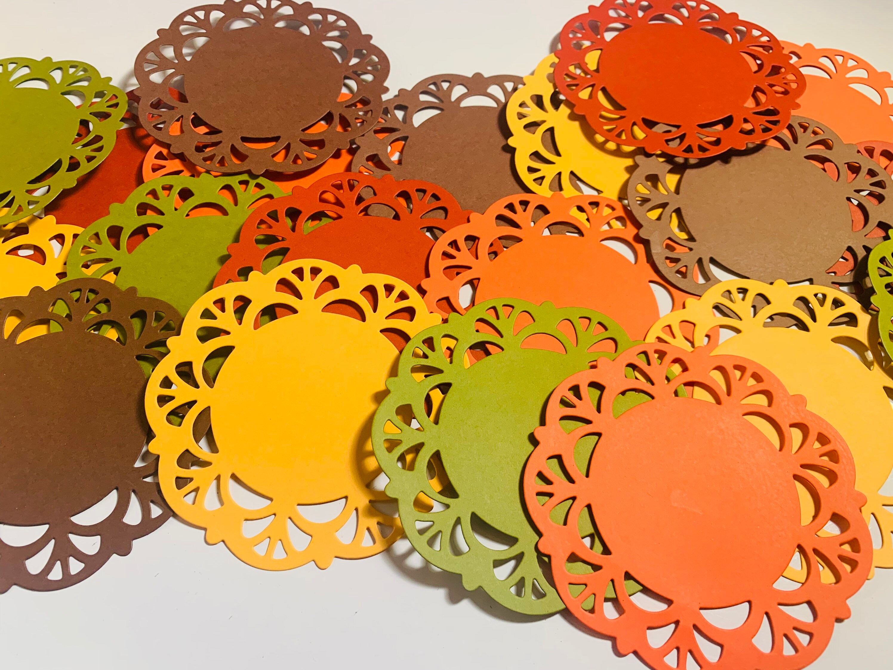 Set of 20 fall Solid Colors Handmade - Etsy