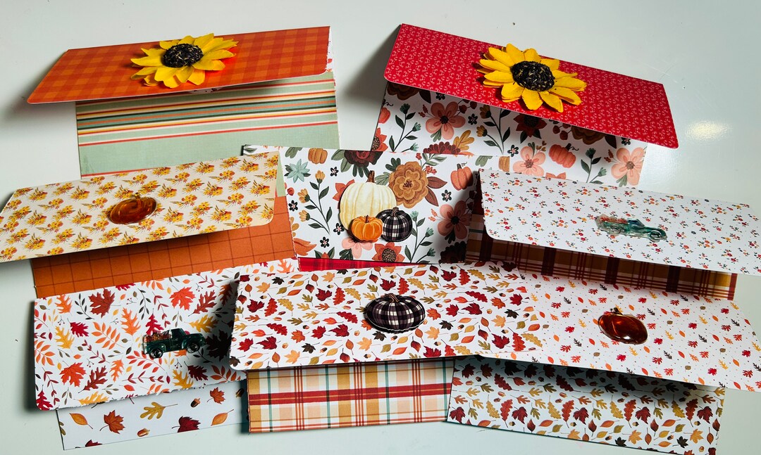 Fall Envelopes/gift Card Holders/fall Cards/notecards - Etsy